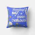 Taming Inner Dialogue Floral Inner Voice Cushion | Zazzle