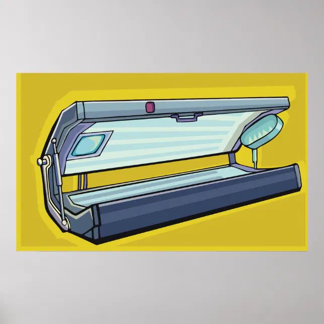 Tanning Bed Retro Spa Poster | Zazzle
