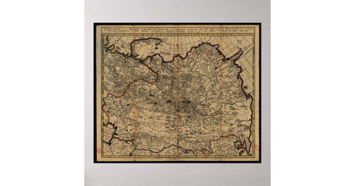 Tartaria (Russia) Map Poster | Zazzle
