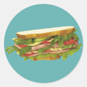 Sandwich Stickers & Labels | Zazzle UK