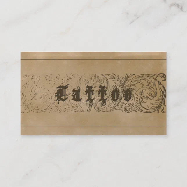 TATTOO - Business Card | Zazzle