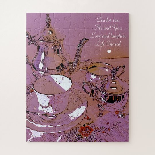 Tea for two afternoon tea jigsaw puzzle | Zazzle.co.uk
