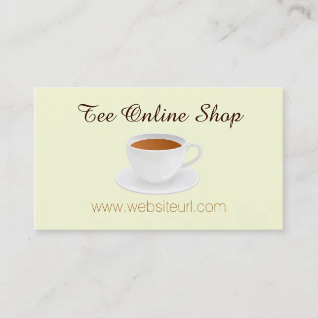 tea shop business card | Zazzle
