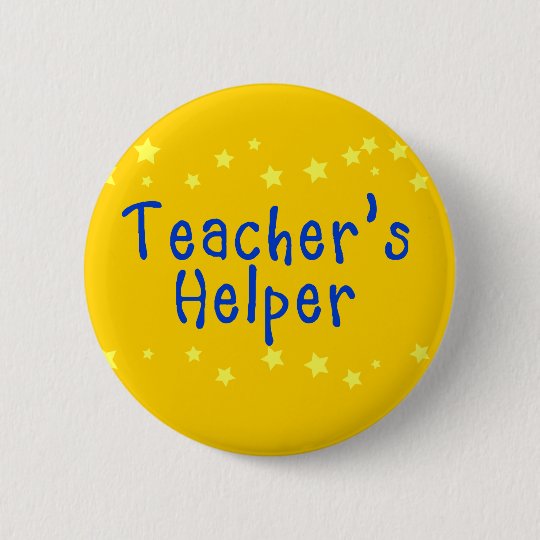 Teacher's Helper 6 Cm Round Badge | Zazzle.co.uk