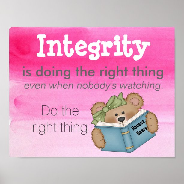 Integrity Posters & Prints | Zazzle UK