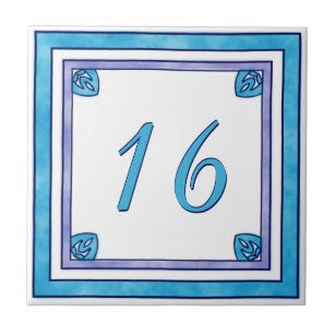 House Numbers Decorative Ceramic Tiles | Zazzle.co.uk