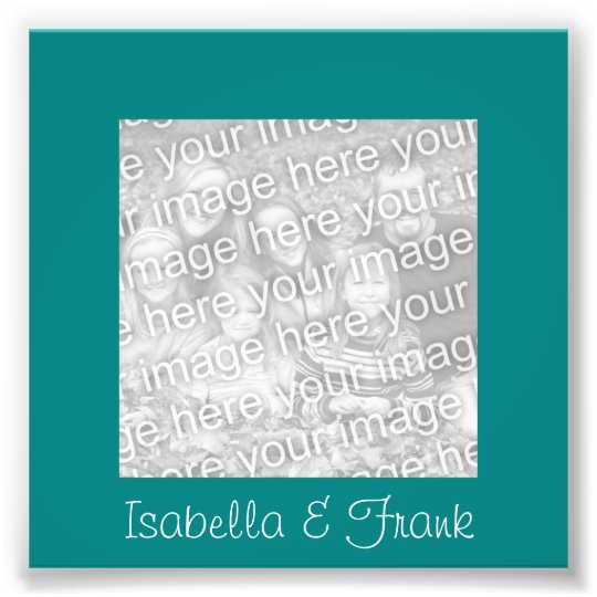 Teal Frame Photo | Zazzle.co.uk