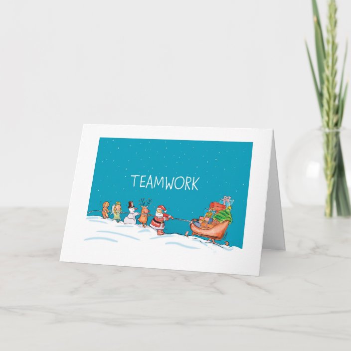 Teamwork - Christmas 2013 Holiday Card | Zazzle.co.uk