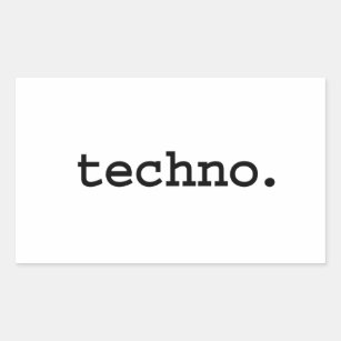 Techno Stickers & Labels | Zazzle UK