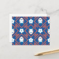 Ted Lasso | Face and Ball Diamond Pattern Postcard | Zazzle
