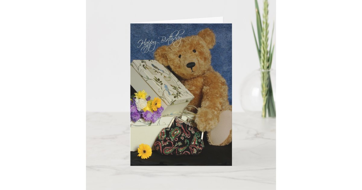 Teddy Bear Birthday Card | Zazzle
