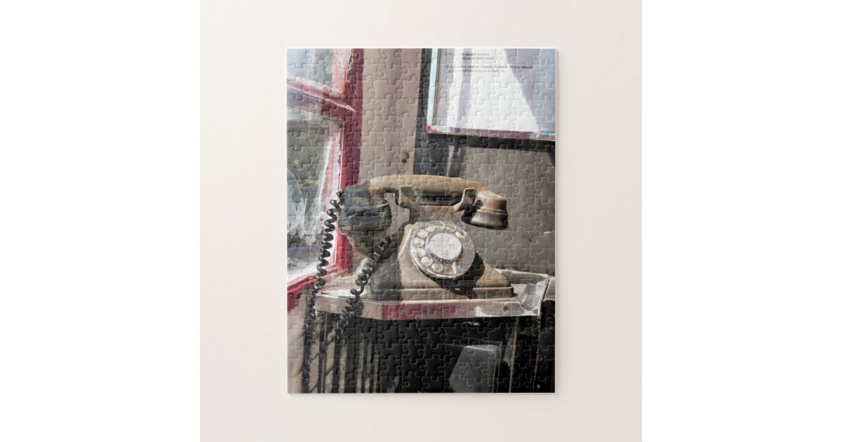 TELEPHONE JIGSAW PUZZLE | Zazzle