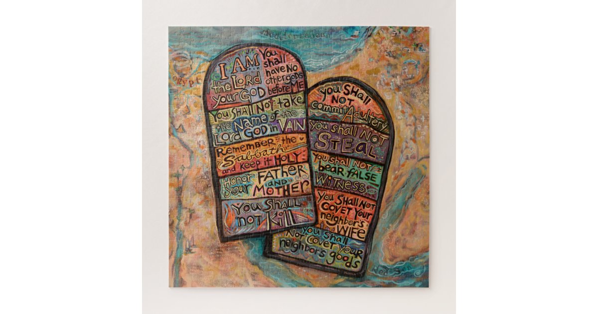 Ten Commandments Large Puzzle | Zazzle
