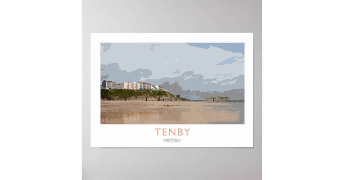 Tenby Railway Poster | Zazzle