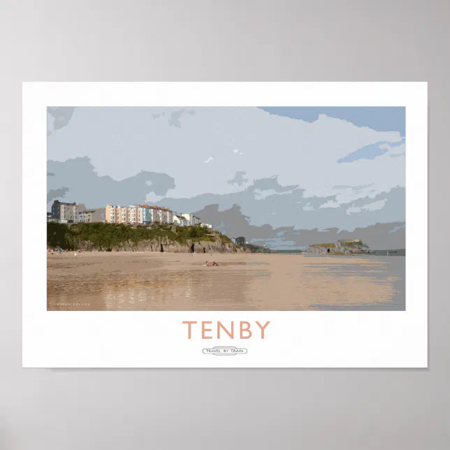 Tenby Railway Poster | Zazzle