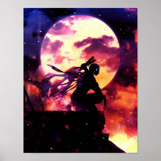Tengen Uzui Demon Slayer Kimetsu no Yaiba Anime Poster | Zazzle