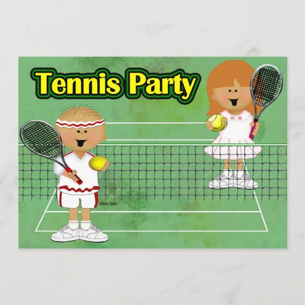 Tennis Invitations | Zazzle UK