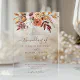 Terracotta Rust Flowers Boho Fall Foliage Wedding Acrylic Invitations ...