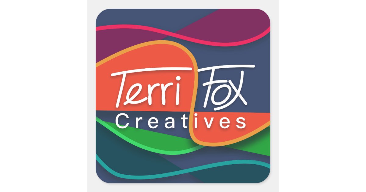 Terri Fox Creatives Square Sticker | Zazzle