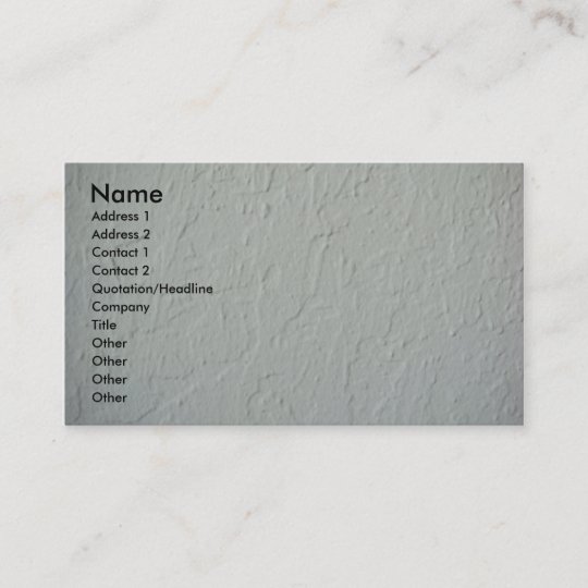 Textured Plaster Wall Business Card | Zazzle.co.uk