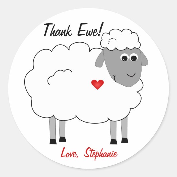 Sheep Stickers & Labels | Zazzle UK