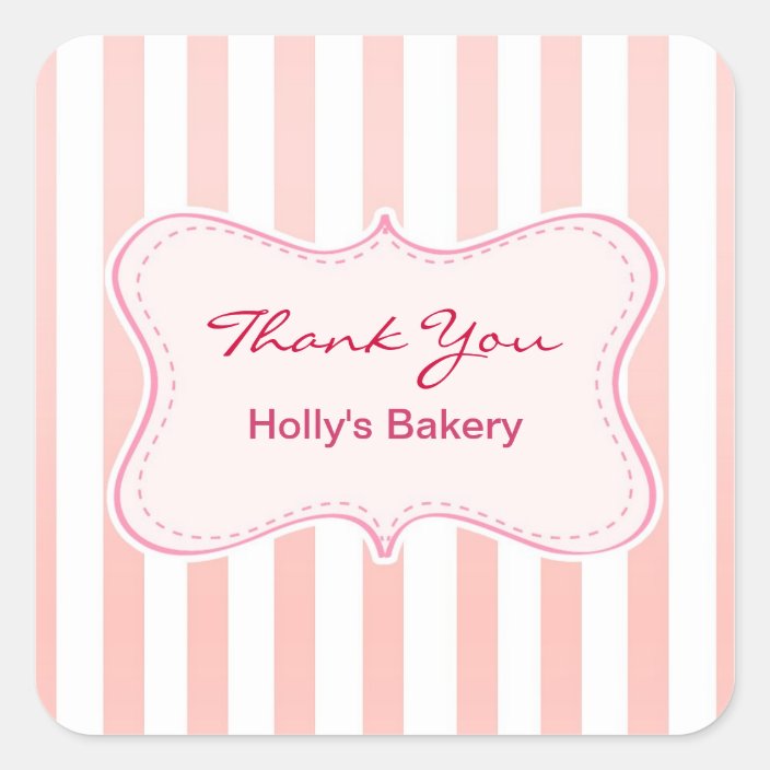 thank you bakery stickers | Zazzle.co.uk