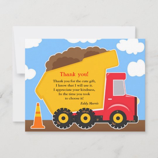 Thank You Construction Card | Zazzle.co.uk