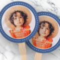 Thank You For Coming Modern Preppy Custom Photo Hand Fan | Zazzle