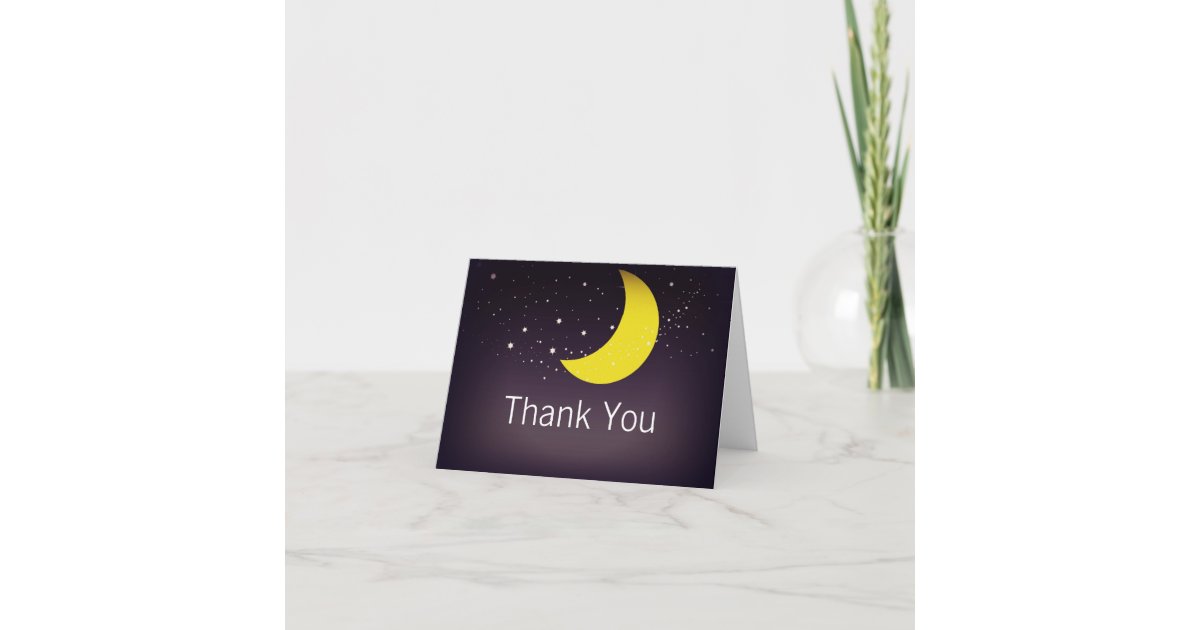 Thank You Moon and Stars | Zazzle