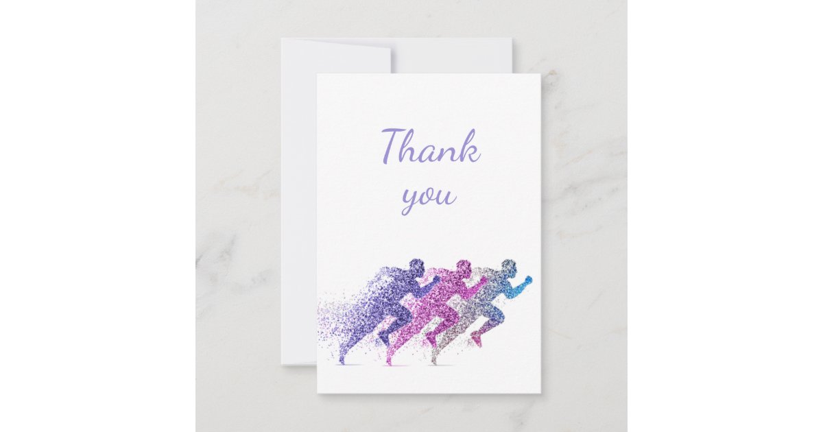 Thank You Runner Running Event Marathon volunteer | Zazzle