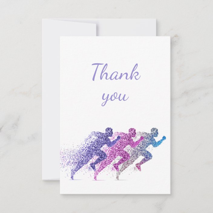 Thank You Runner Running Event Marathon volunteer | Zazzle.co.uk