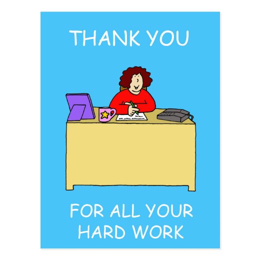 For Hard Work Thank You Cards | Zazzle UK
