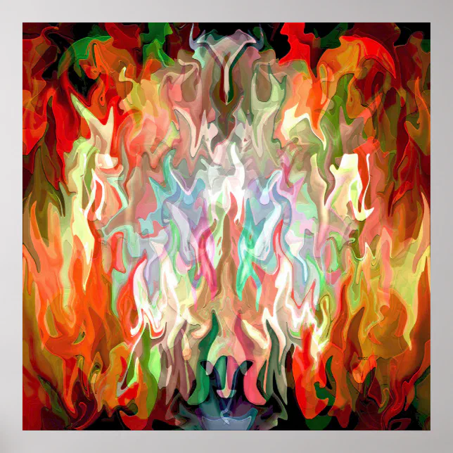 That fire burning from within... poster | Zazzle