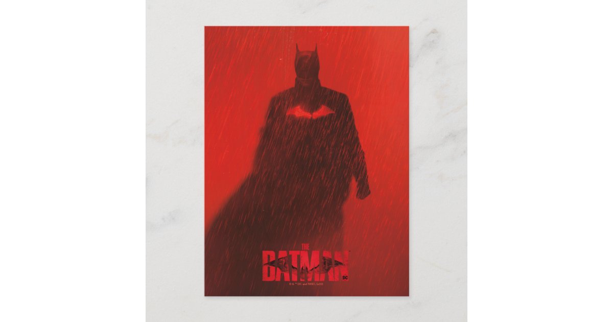 The Batman Red Rain Theatrical Poster Graphic Postcard | Zazzle