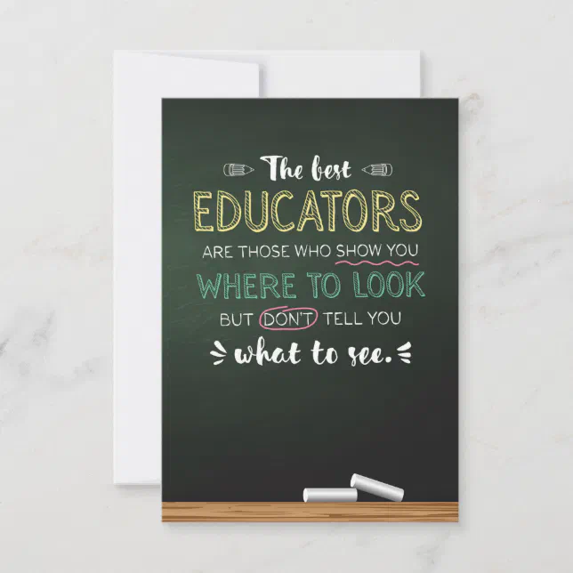 The best Educators Thank You Card | Zazzle