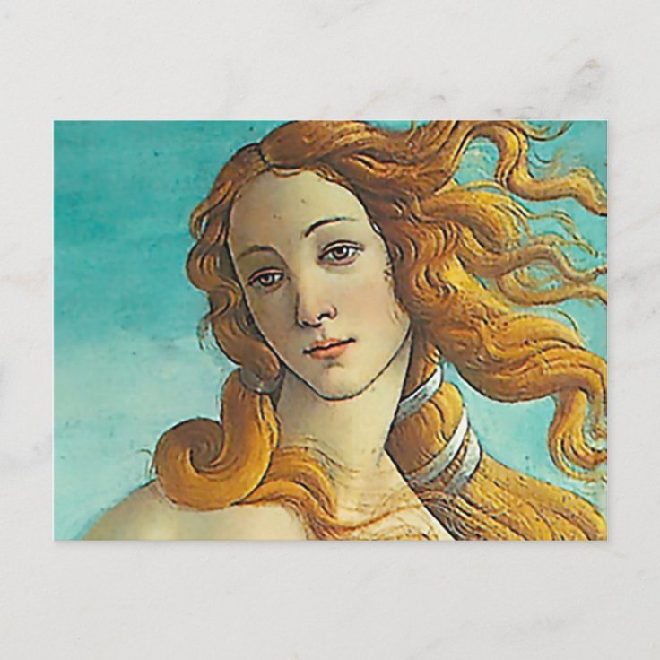 The Birth of Venus - Close up Postcard | Zazzle
