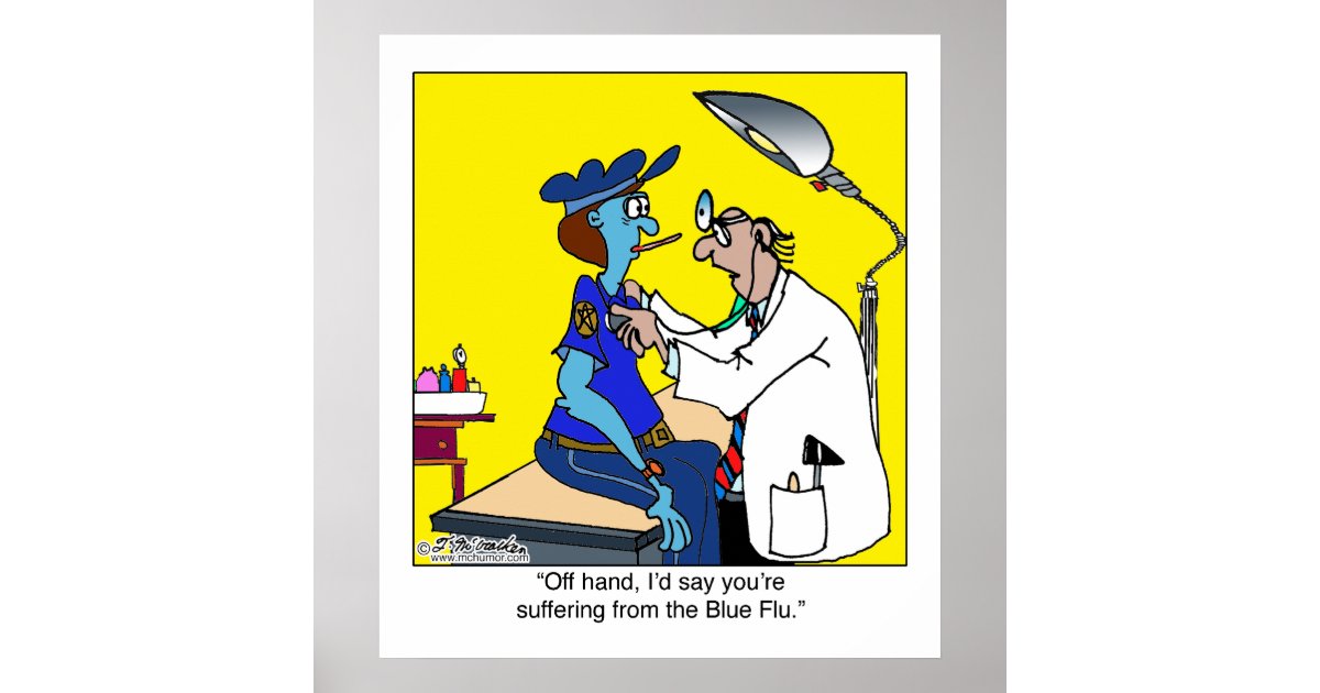 The Blue Flu Poster | Zazzle