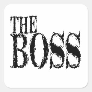 The Boss Stickers & Labels | Zazzle UK