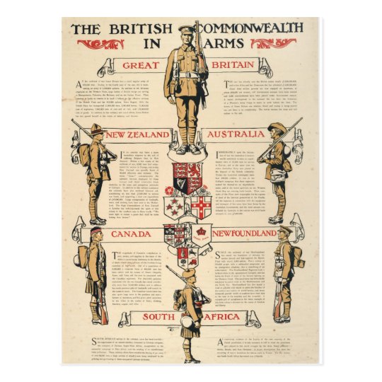 The British Commonwealth_Propaganda Poster Postcard | Zazzle.co.uk