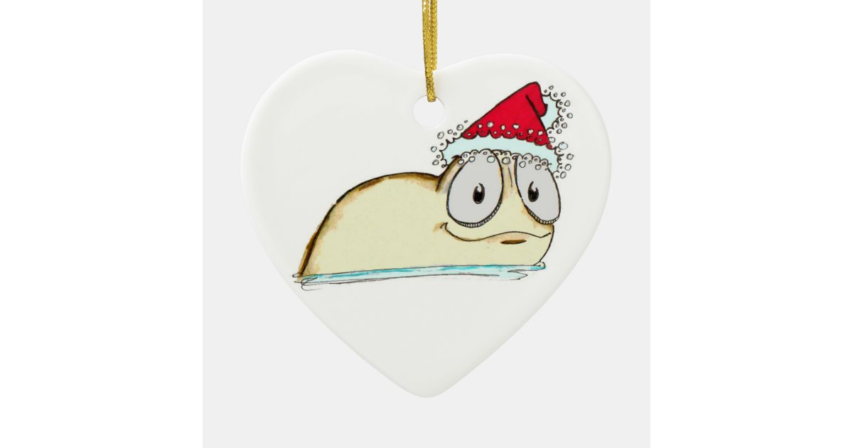 The Christmas Slug Ceramic Tree Decoration | Zazzle