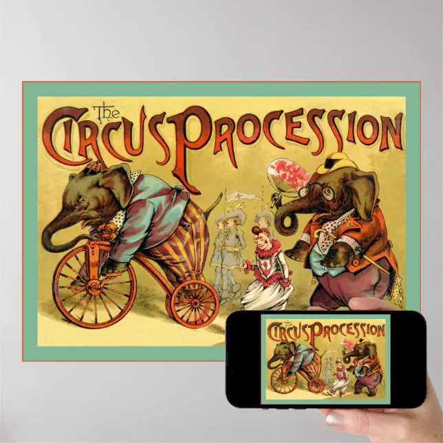 The Circus Procession ~ Vintage Circus Poster | Zazzle