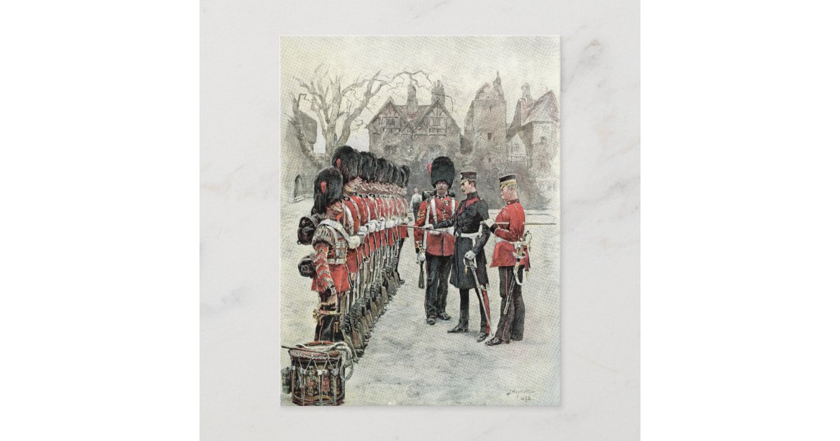 The Coldstream Guards at the Tower Postcard | Zazzle