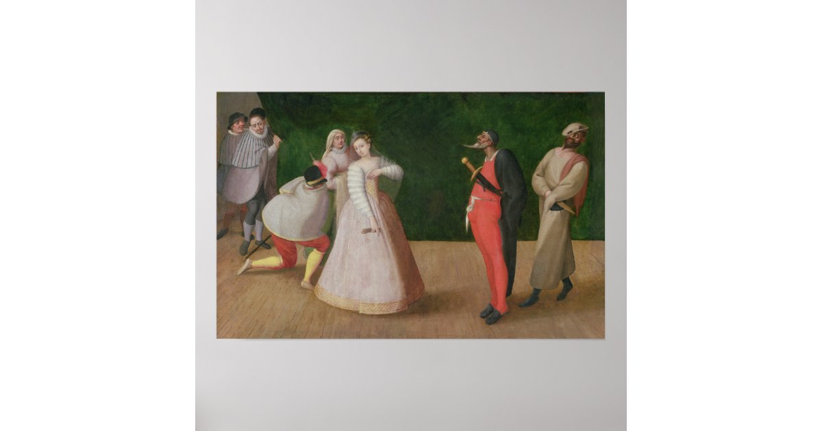 The Commedia dell'Arte Company Poster | Zazzle