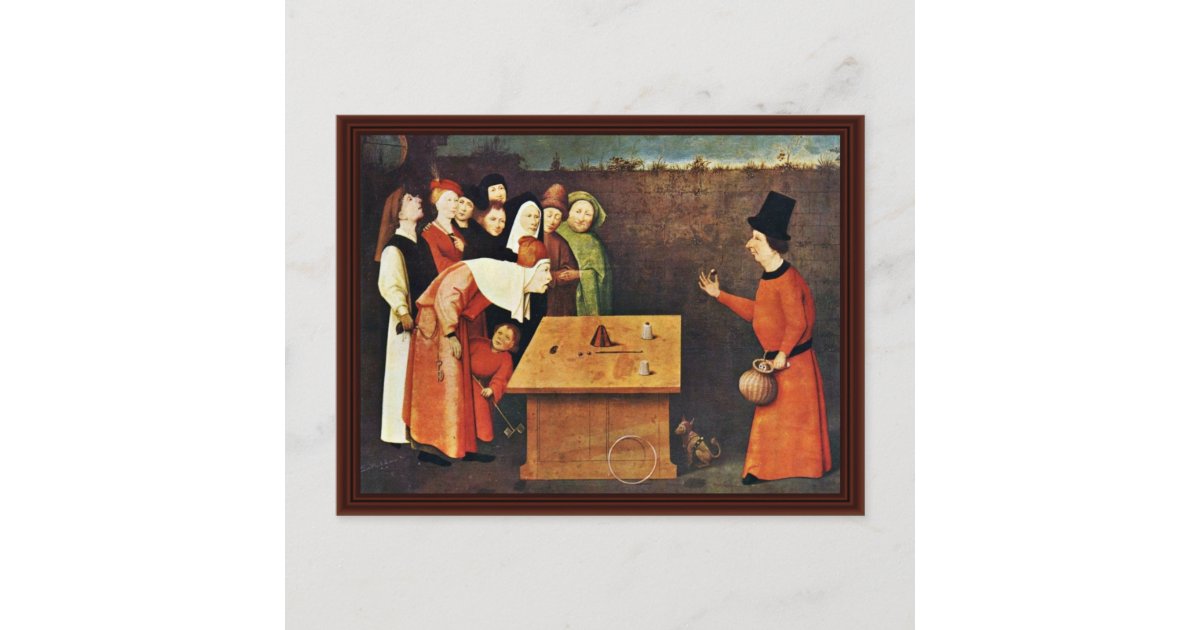 The Conjurer. By Hieronymus Bosch Postcard | Zazzle