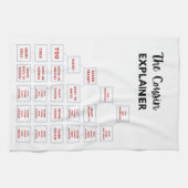 The Cousin Explainer Kitchen Tea Towel | Zazzle