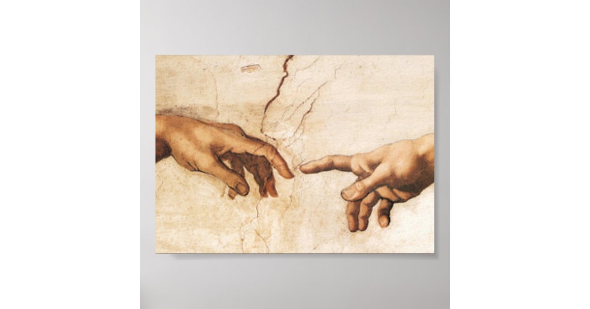 The Creation of Adam Poster | Zazzle