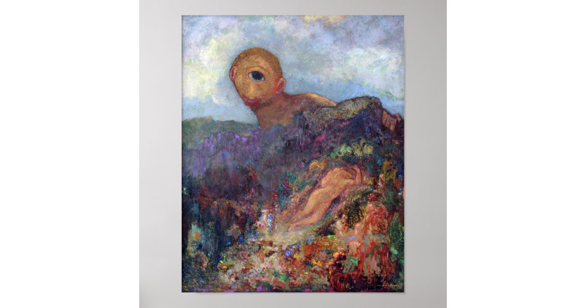 The Cyclops, Redon, 1898-1900 Poster | Zazzle
