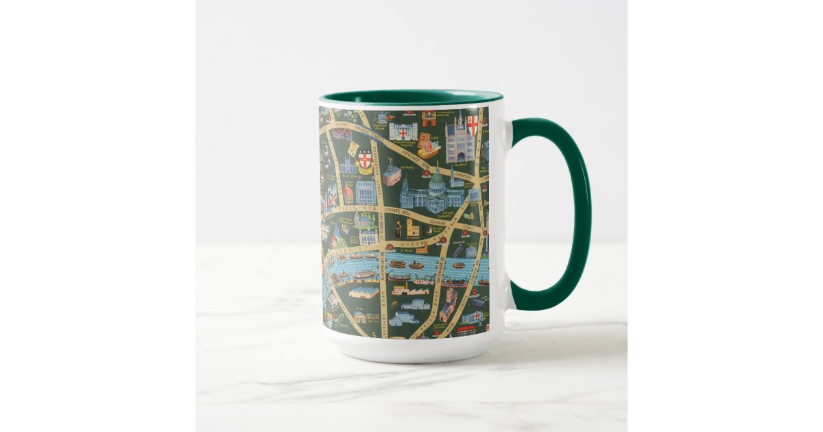 The Daily Telegraph Picture Map of London Mug | Zazzle