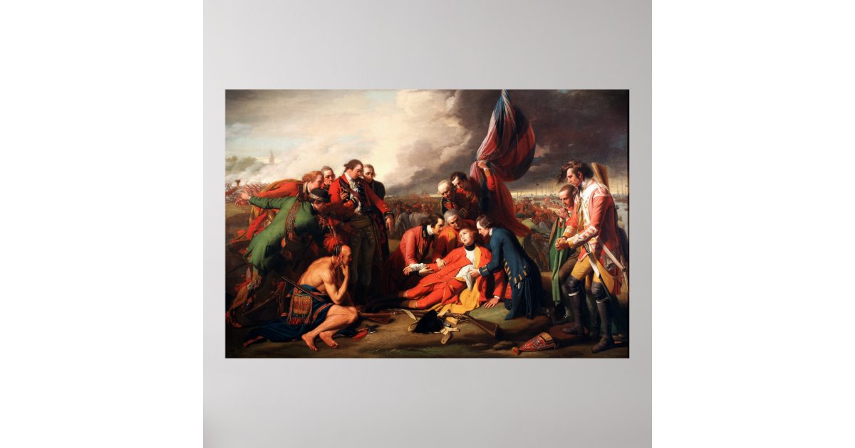 The Death of General Wolfe by Benjamin West 1770 Poster | Zazzle