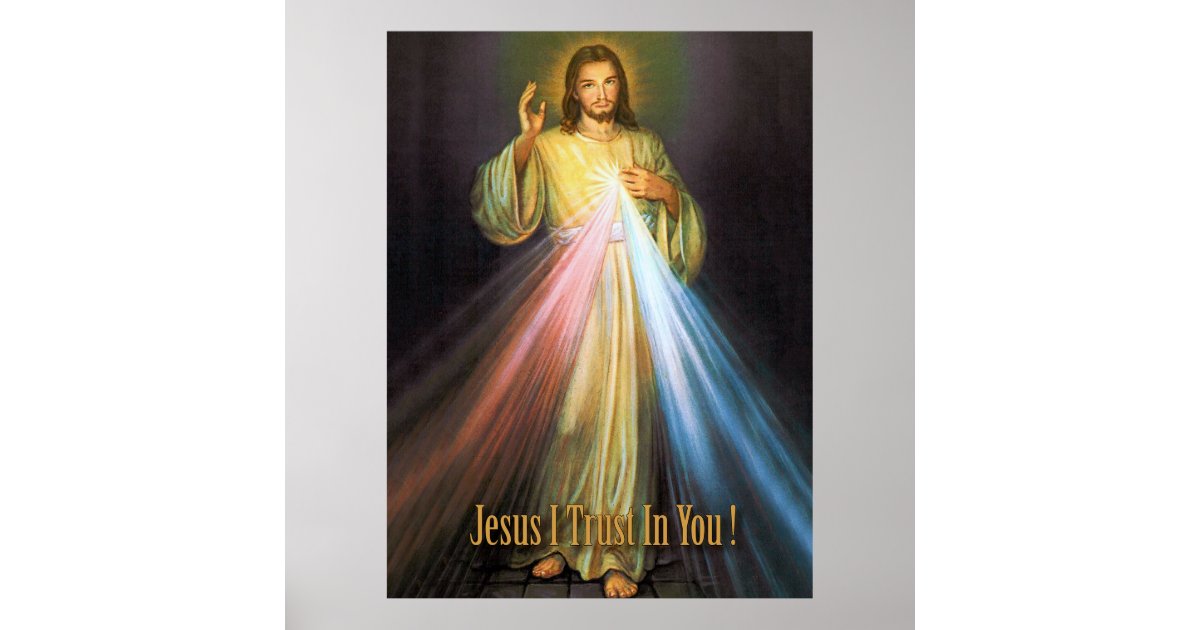 The Divine Mercy Devotional Image. Poster | Zazzle